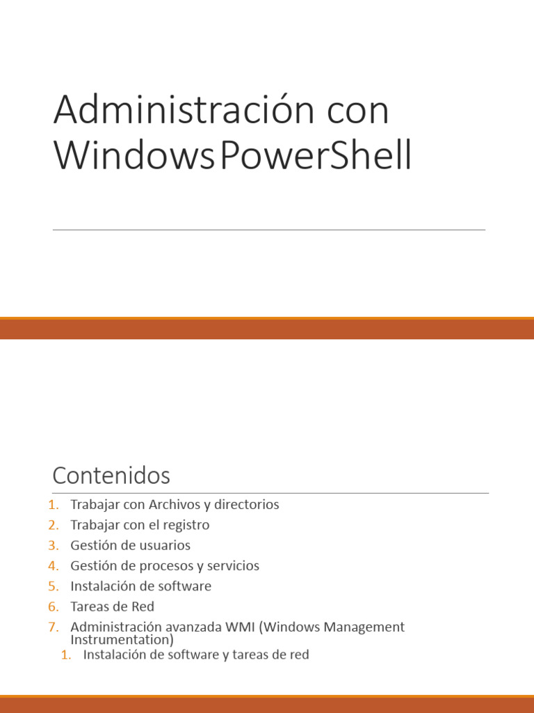 Administración de Windows PowerShell | PDF | Archivo de computadora | Redes de computadoras