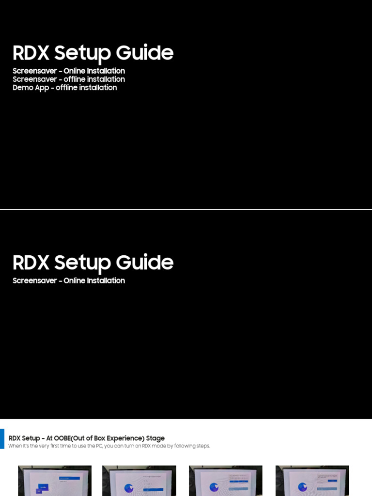 RDX Setup & Installation Guide | PDF | Mobile Phones | Consumer Electronics