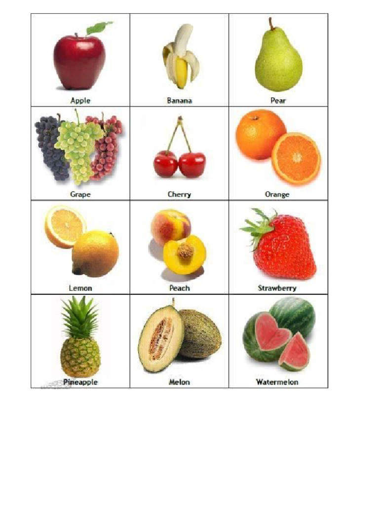 Alimentos en Inglés | PDF