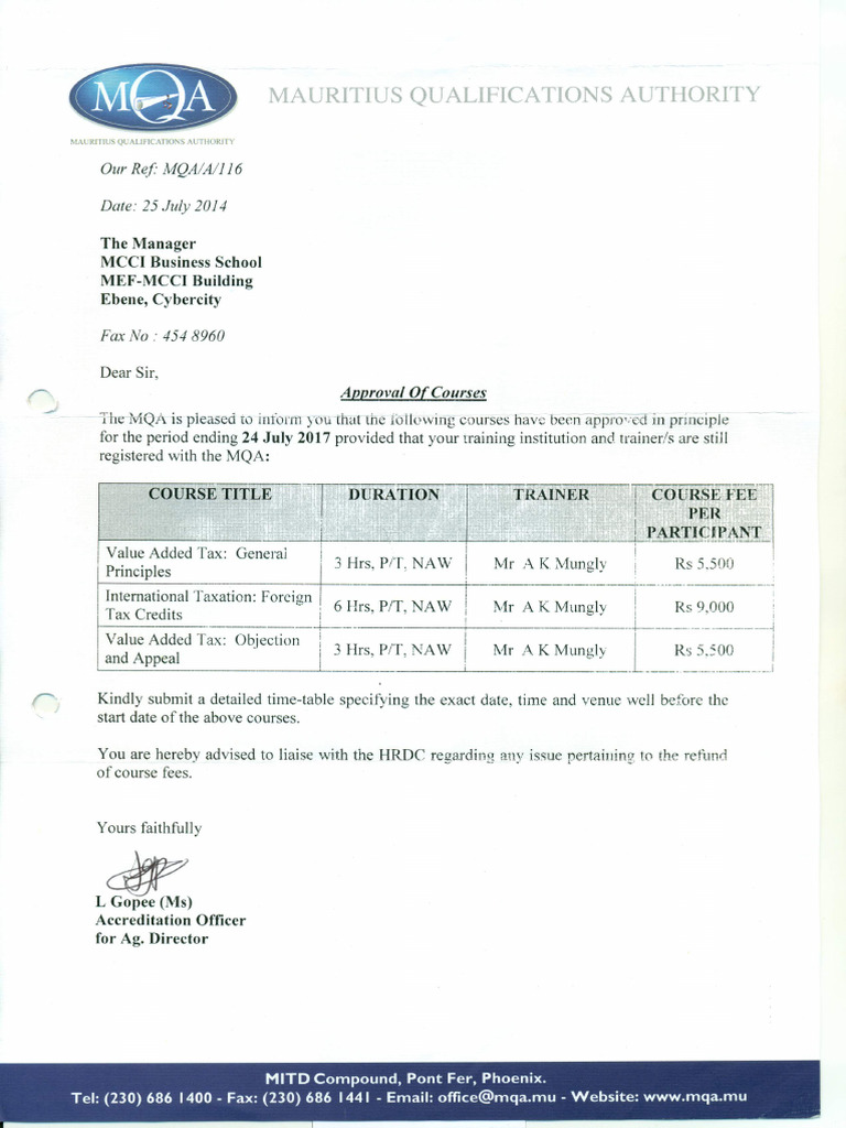 Mqa Foreign Tax Credits | PDF