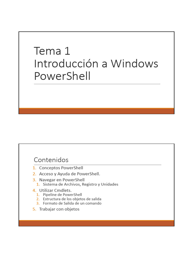 1.introduccion PowerShell | PDF | Registro de Windows | Archivo de ...