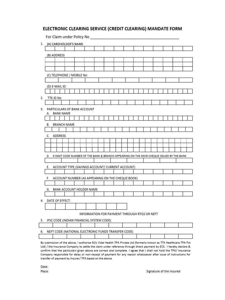 Claim Form Part - C | PDF