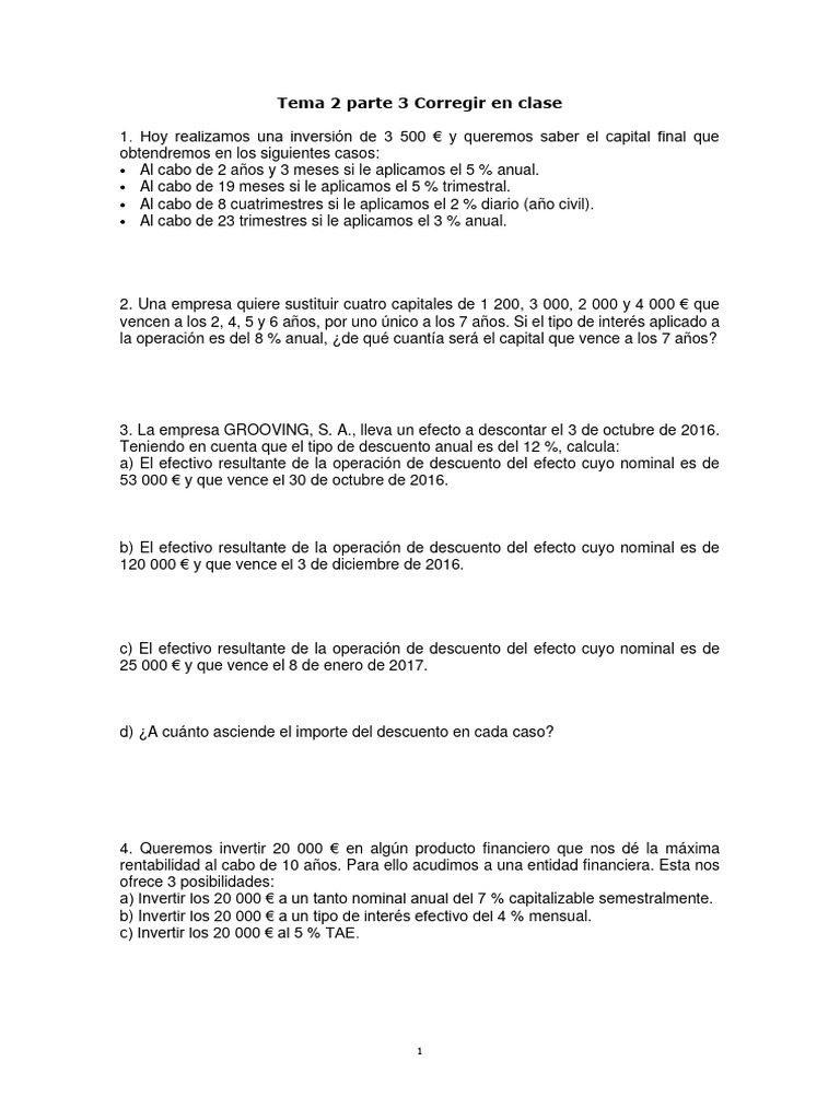 Tema 2 Parte 3 Corregir en Clase | PDF