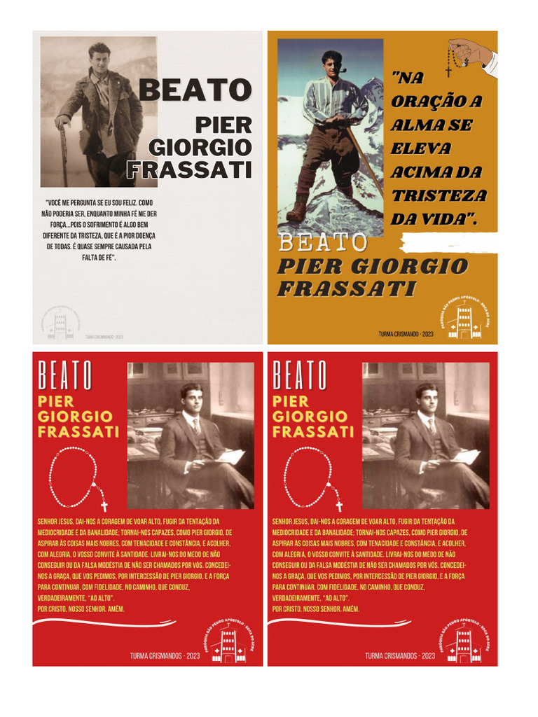 Panfleto - Beato Pier Giorgio | PDF