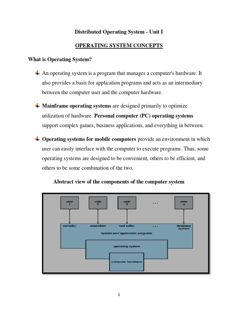 Dos Unit 1 Complete Notes Pdf Thread Computing Process Computing