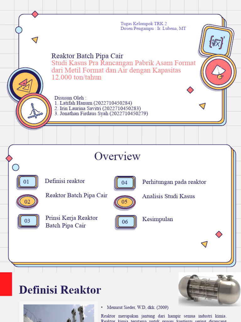 TRK2 - Reaktor Bacth Pipa Cair | PDF