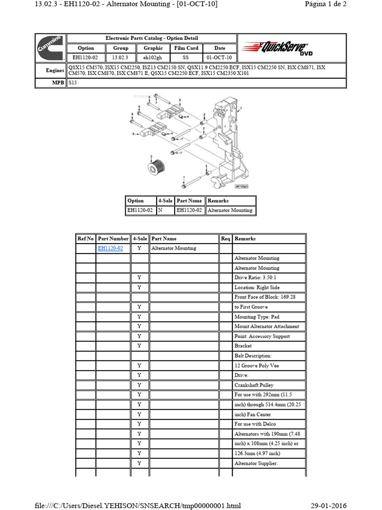 Alternator Mounting | PDF | Machines | Mechanical Engineering