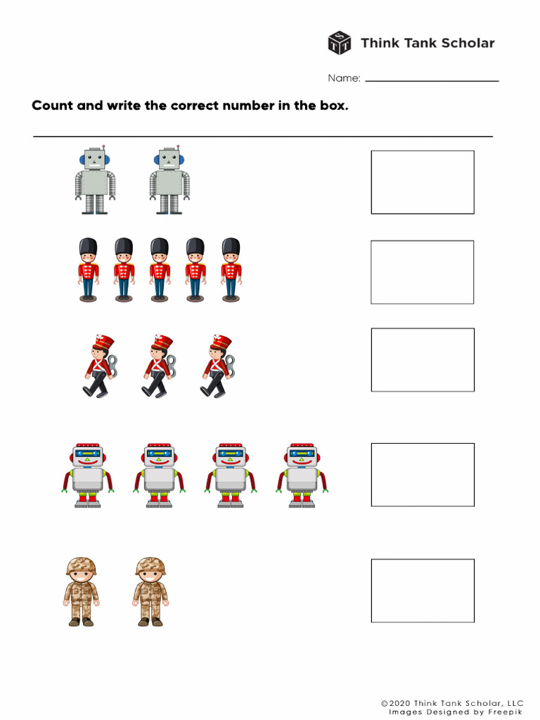 free-preschool-count-and-numbers-worksheet-1-to-5 | PDF
