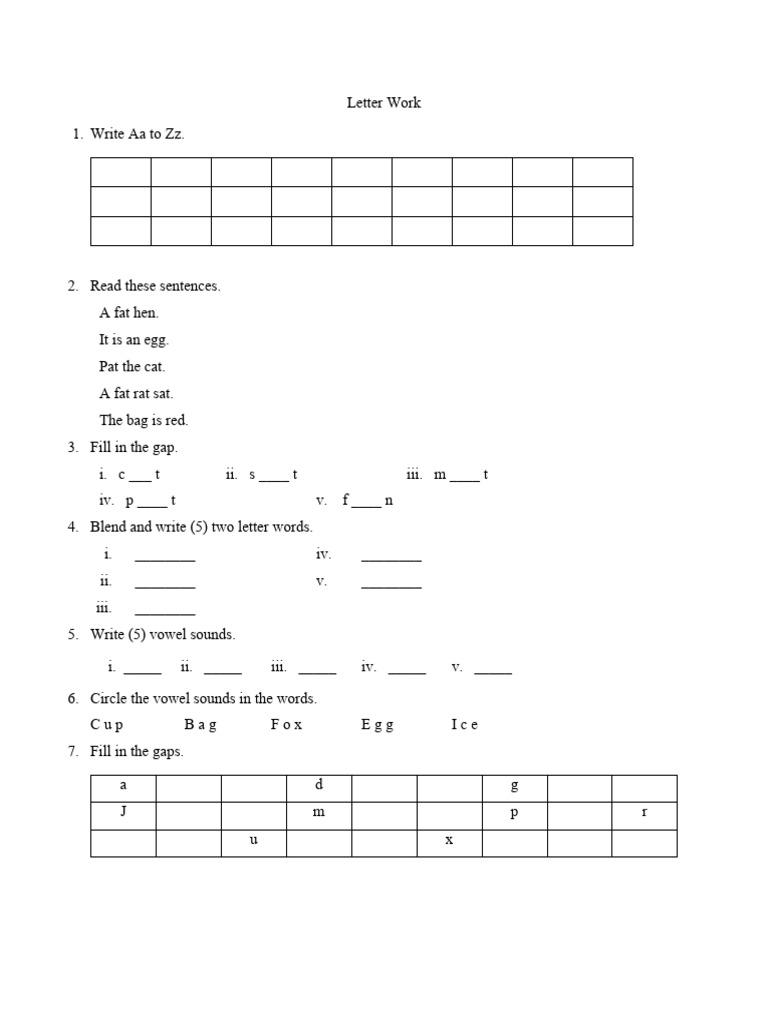 Nursery 1 3rd Term Exam 2023 | PDF