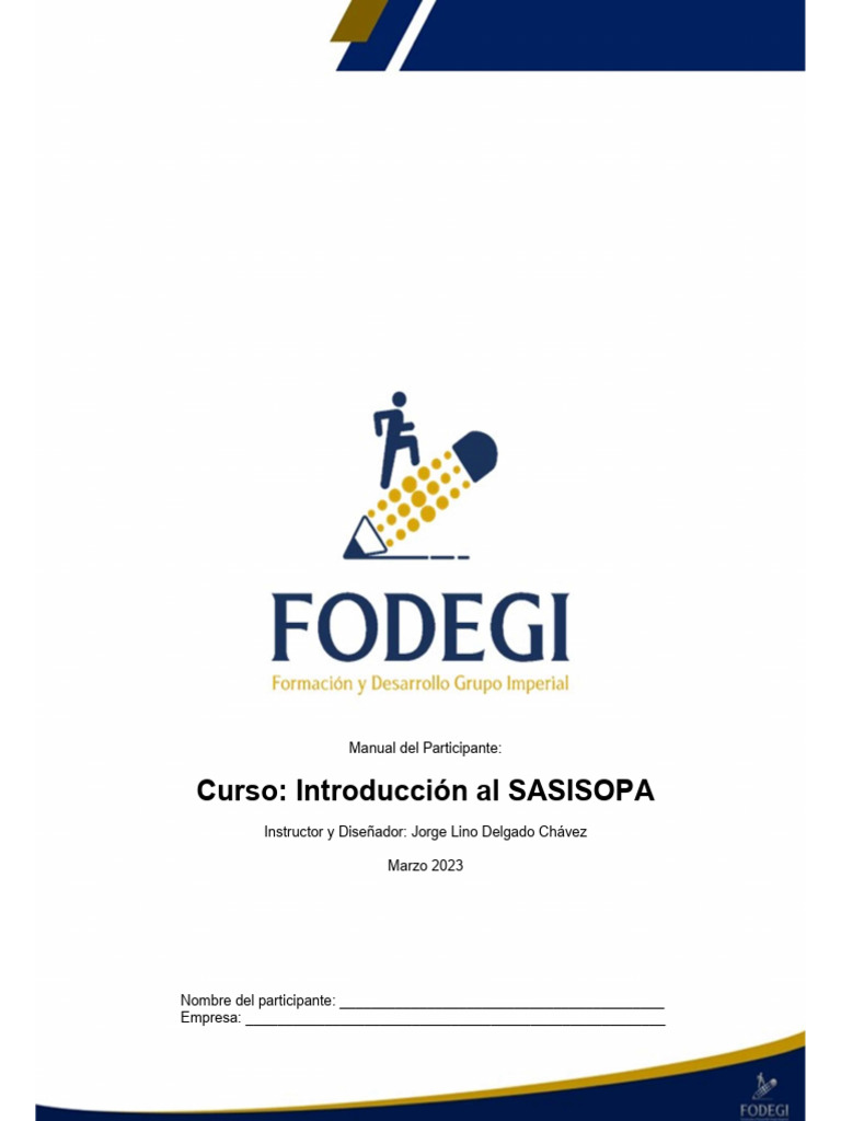 Introducción al SASISOPA: Manual del Curso | PDF | La seguridad ...