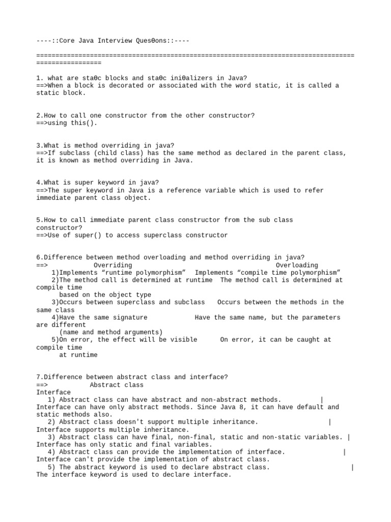 Java Pdf Method Computer Programming Inheritance Object Oriented Programming 9267