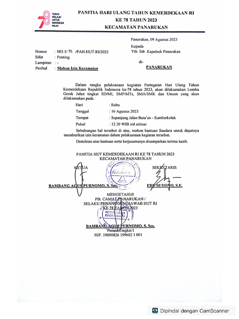Surat Ijin Gerak Jalan | PDF