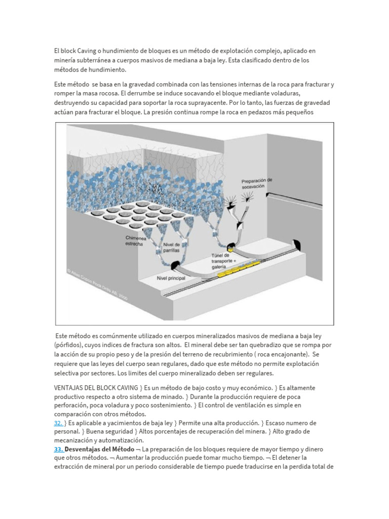 El Block Caving | PDF