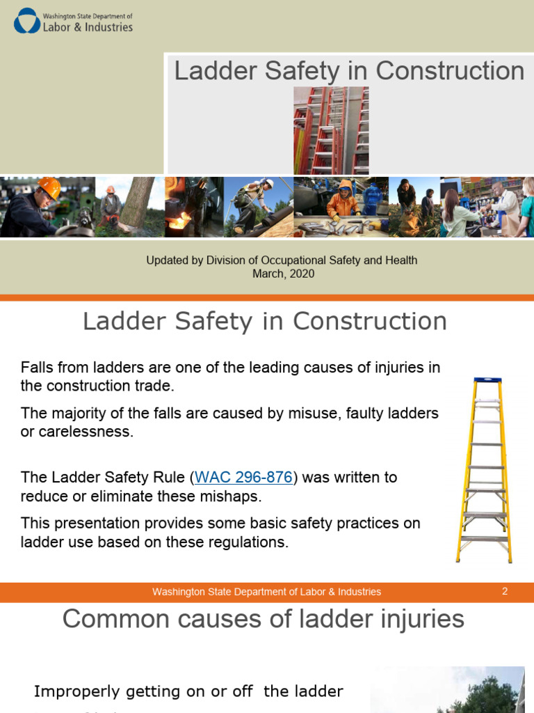 Construction Ladder Safety | PDF | Ladder