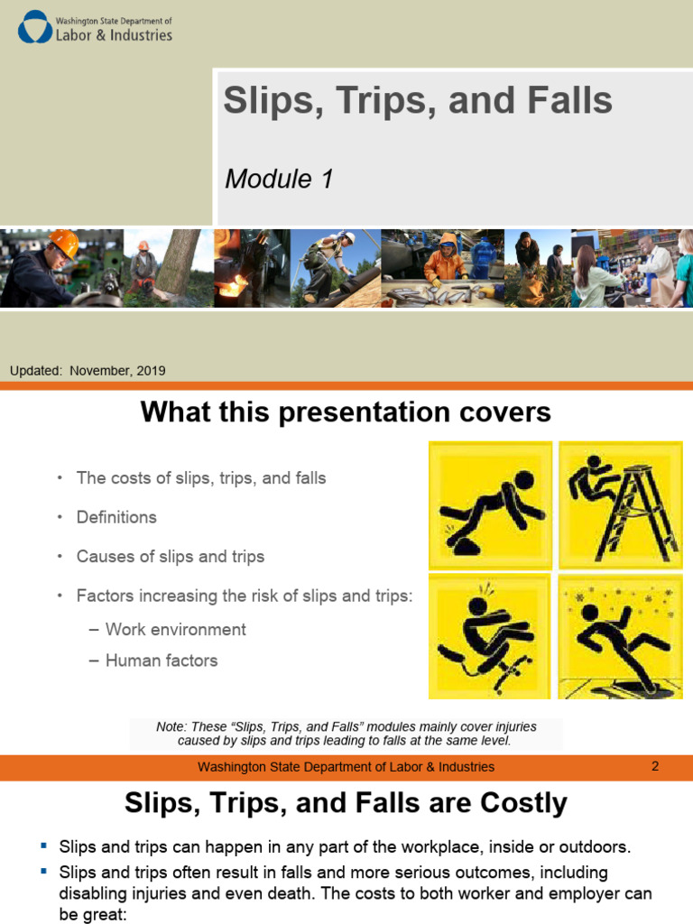 Slips Trips Falls Mod 1 | PDF | Employment