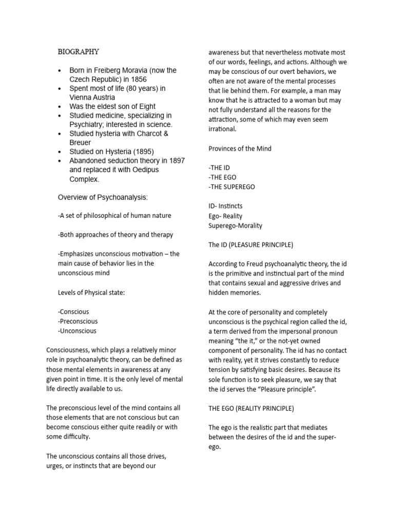 Reviewer | Download Free PDF | Id | Psychoanalysis