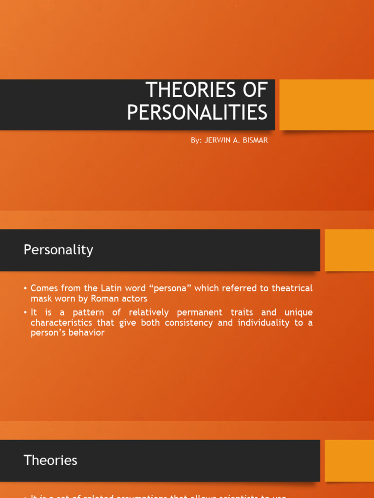 Theories of Personalities - Introduction | PDF