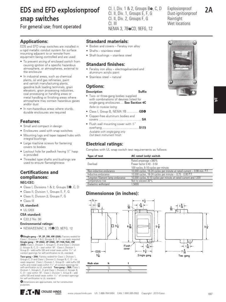 Switch C. I D. I EDS2129 Cooper | PDF | Building Materials ...