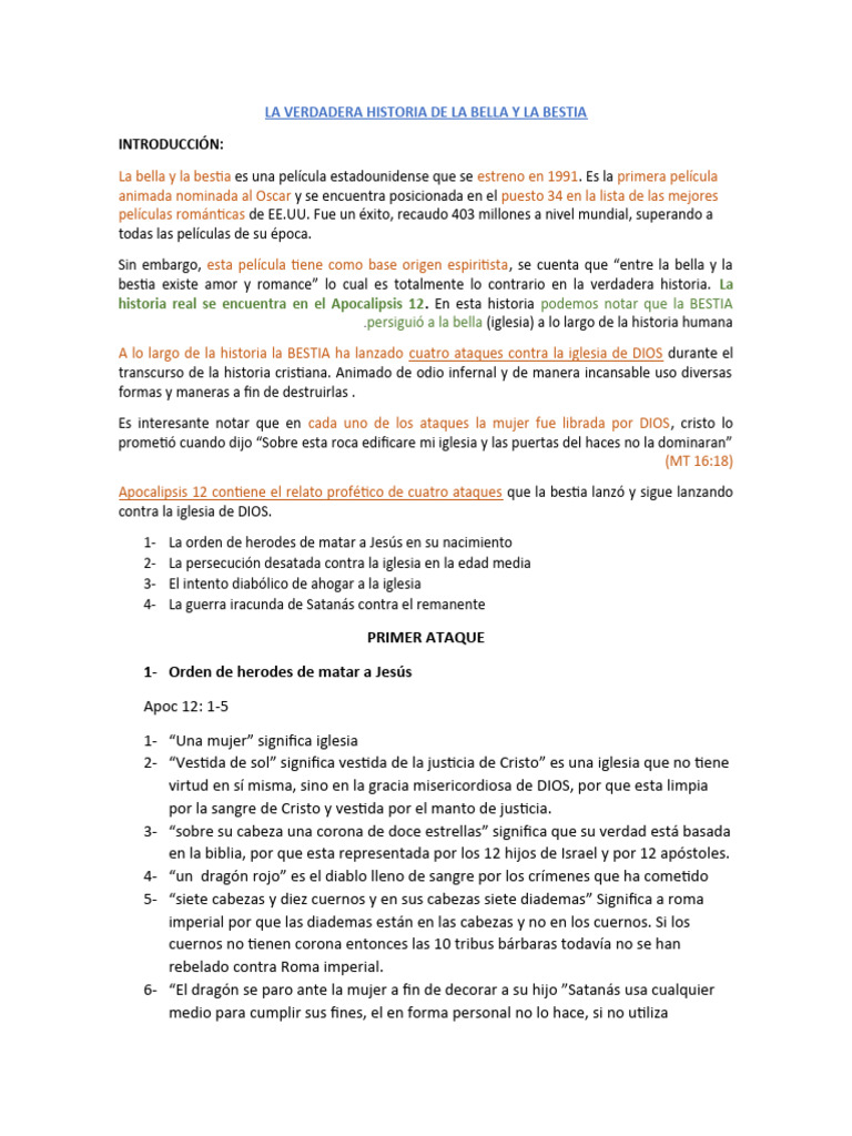 La Bestia y la Iglesia en Apocalipsis | PDF | Jesús | Libro de revelación