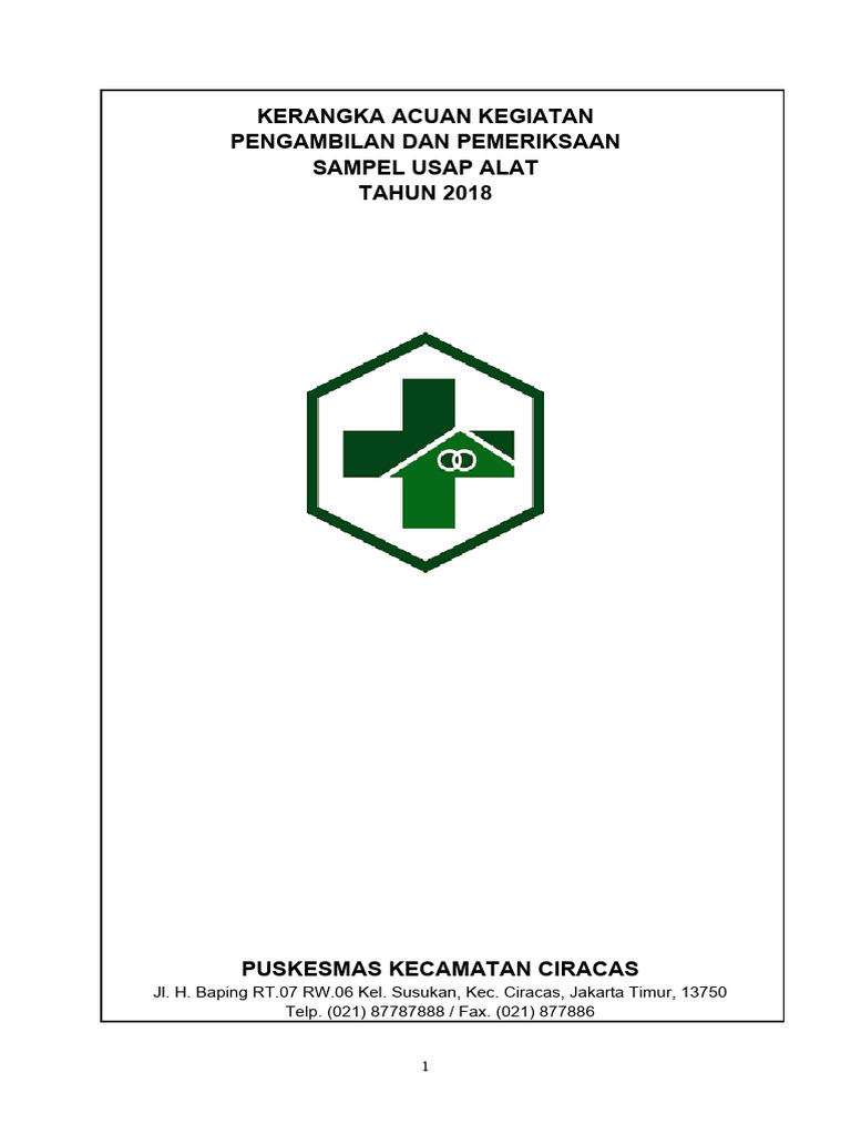 Kak Sample Usap Alat | PDF