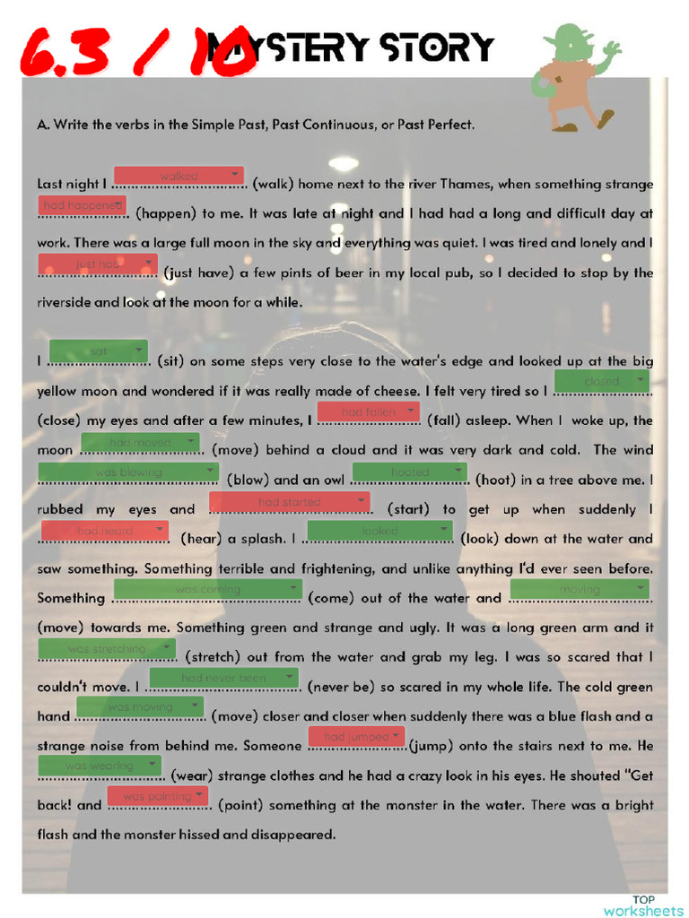 Mystery Story - Narrative Tenses | PDF