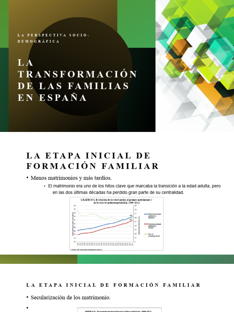 La Transformación de Las Familias en España | PDF | Matrimonio | España