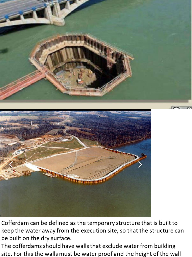 Cofferdams and Caissions | PDF | Civil Engineering | Structural Engineering