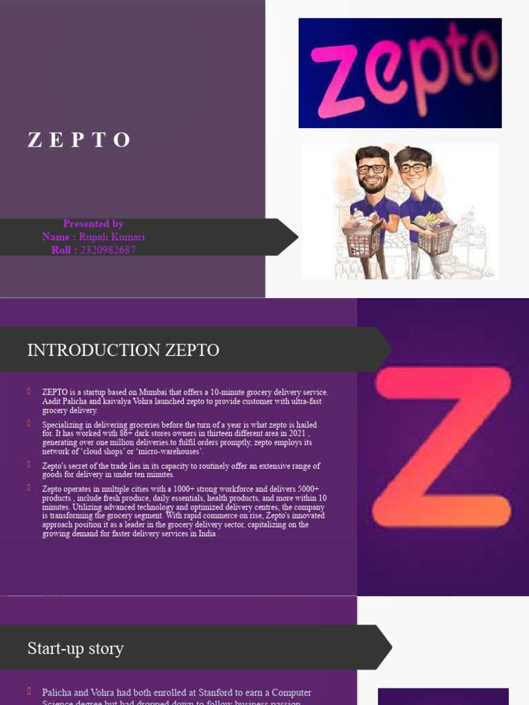 Zepto | PDF | Startup Company | Small Business & Entrepreneurs
