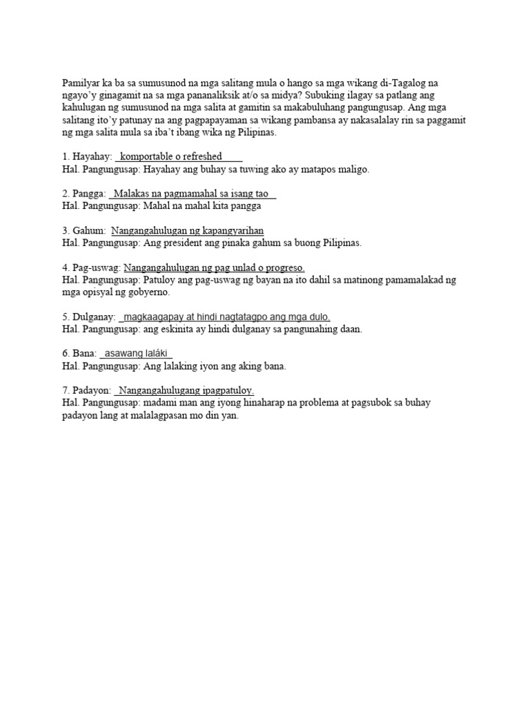 Ambagan (Indibidwal) | PDF