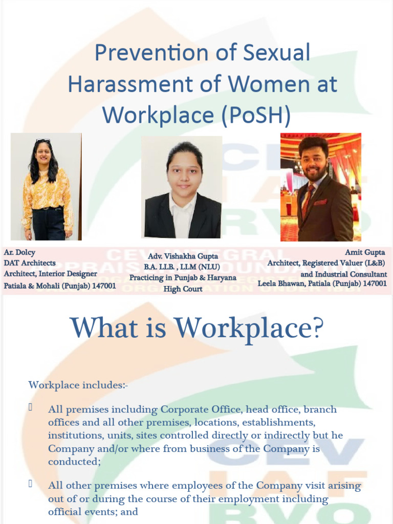 Posh Act 2013 Pdf Sexual Harassment International Criminal Court