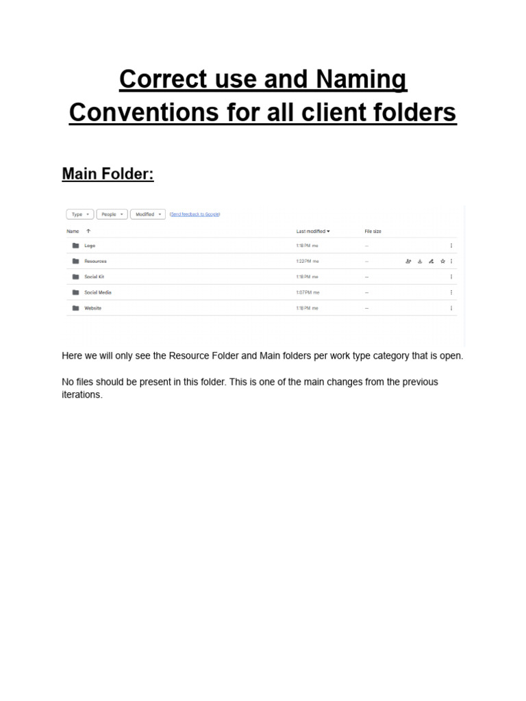 Order and Naming Conventions For Work Folders | PDF | Computer File ... Order and Naming Conventions For Work Folders | PDF | Computer File ...