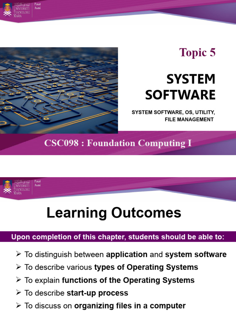 Week 5 System Software Notes | PDF | Operating System | Bios