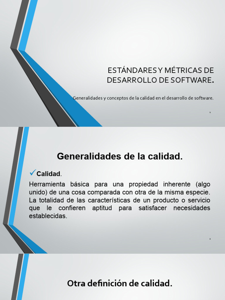 Estándares de Calidad en Software | PDF | Calidad (comercial) | Software