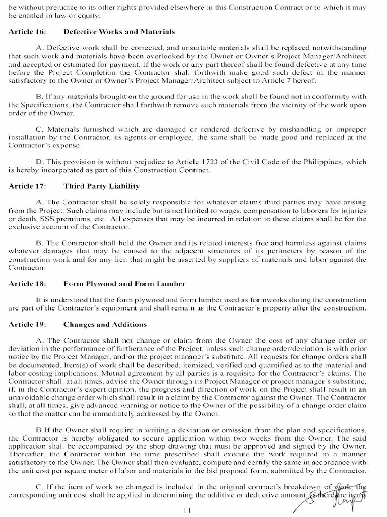 Construction Contract - San Jose Plaridel-11 - Compressed | PDF