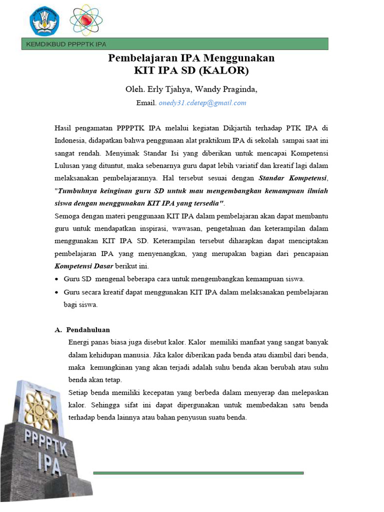 Pembelajaran Kalor dengan KIT IPA SD | PDF | Sains & Matematika
