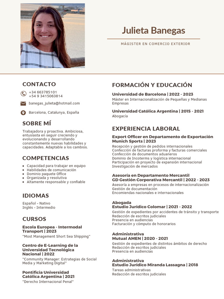 CV Actualizado | PDF | Business | Economias