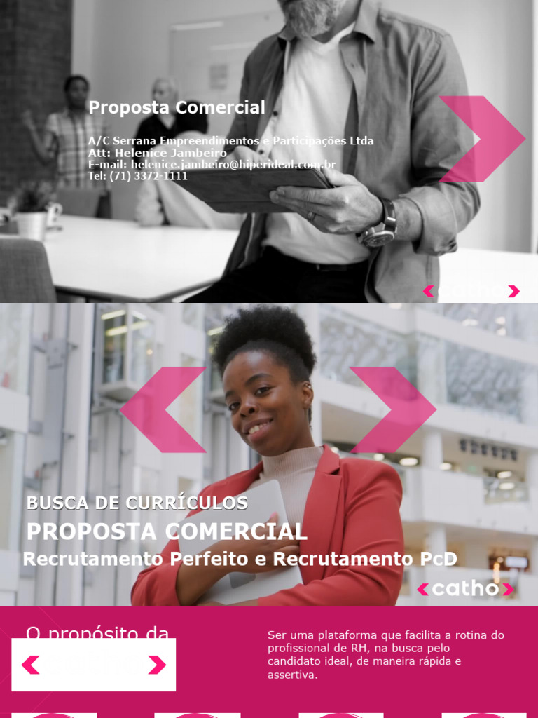 Proposta Comercial - Recrutamento Perfeito e Recrutamento PCD - Serrana - 1409 | PDF ...