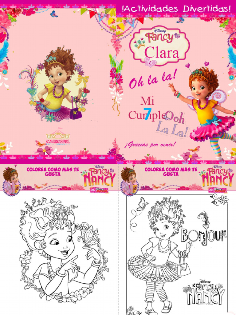 Libro para colorear Fancy Nancy | PDF