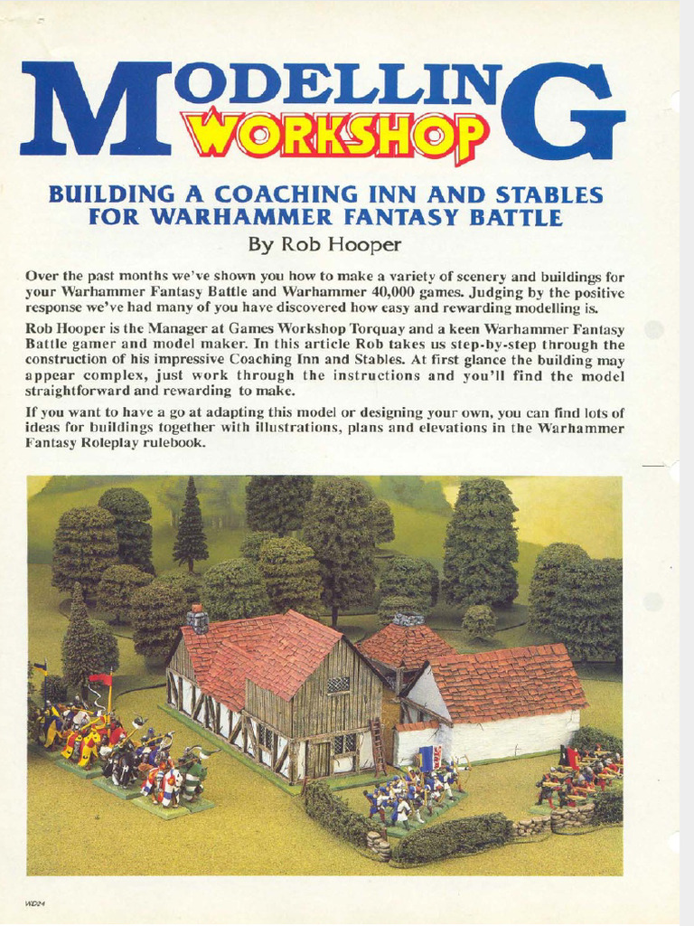 How To Make Wargames Terrain Coaching Inn Templates | PDF