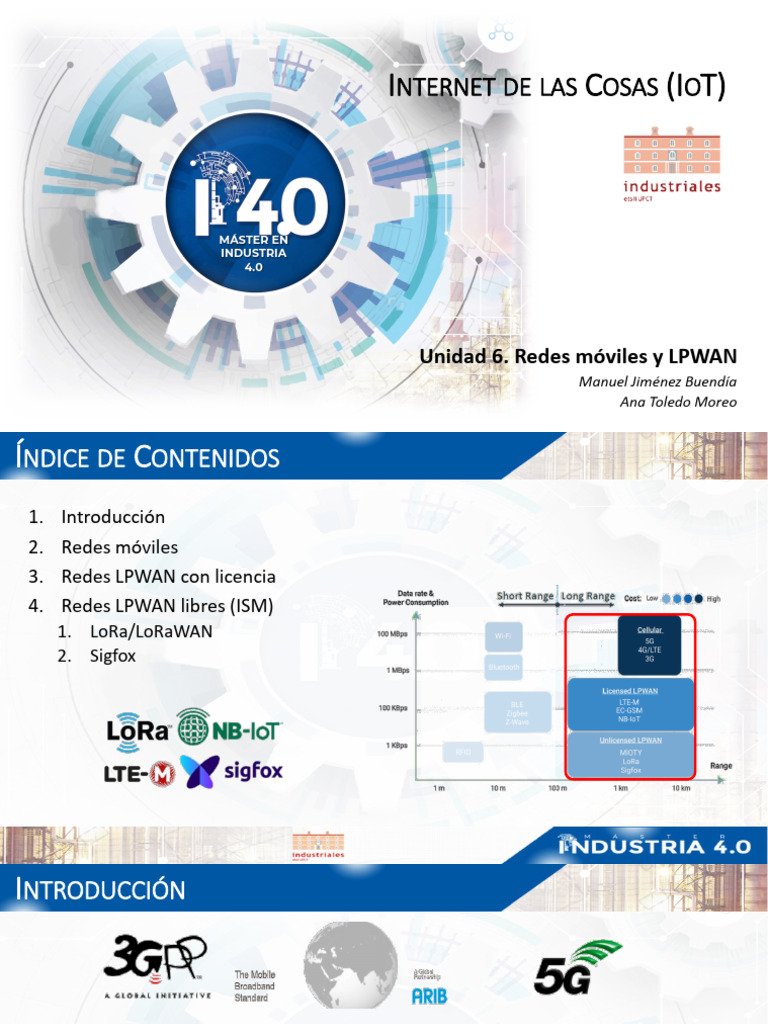 Ud. 6. Redes Móviles y LPWAN v07 | PDF