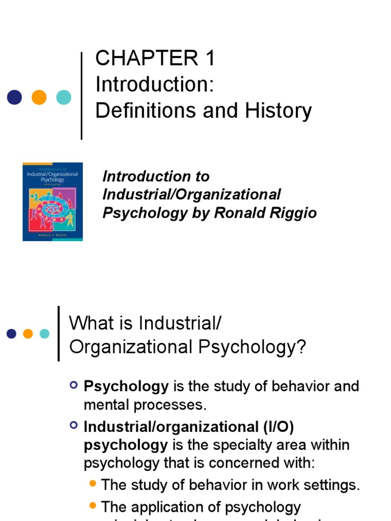 Riggio PPT Ch01 | Download Free PDF | Industrial And Organizational ...