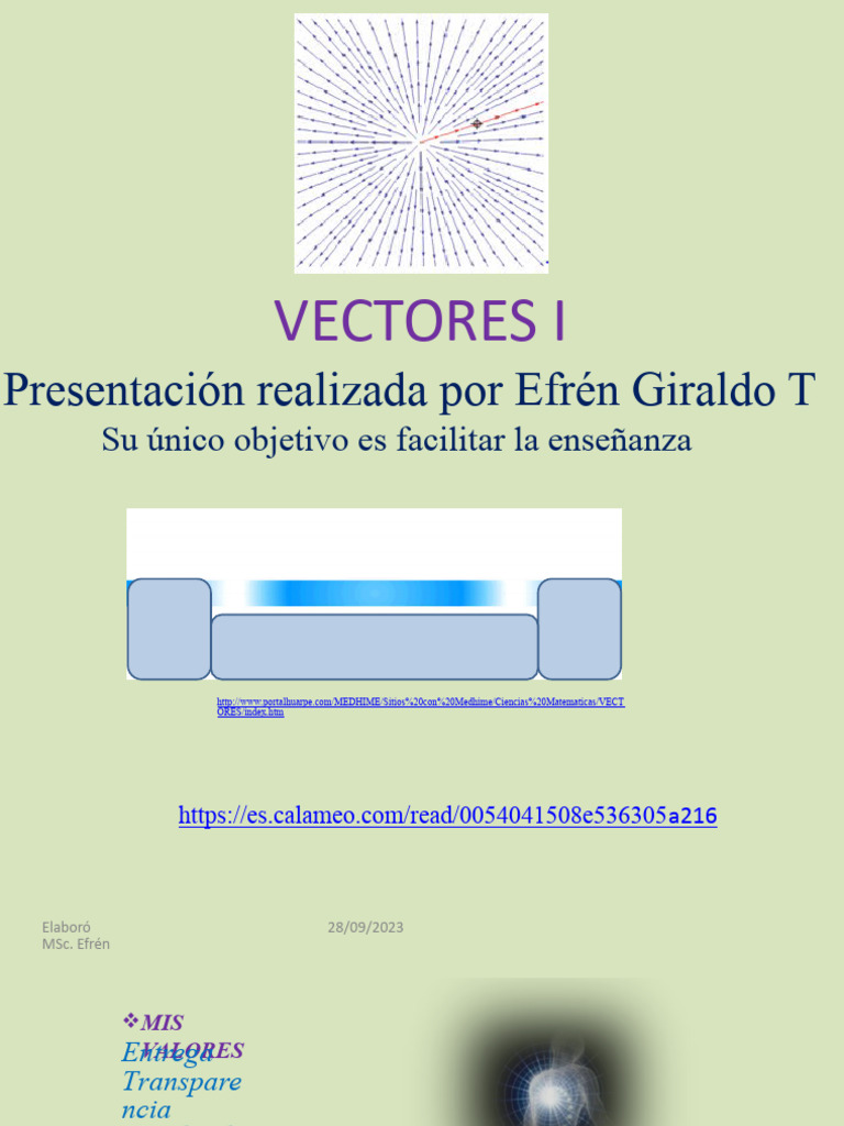 Vectores 1 Pdf Vector Euclidiano Escalar Matemáticas