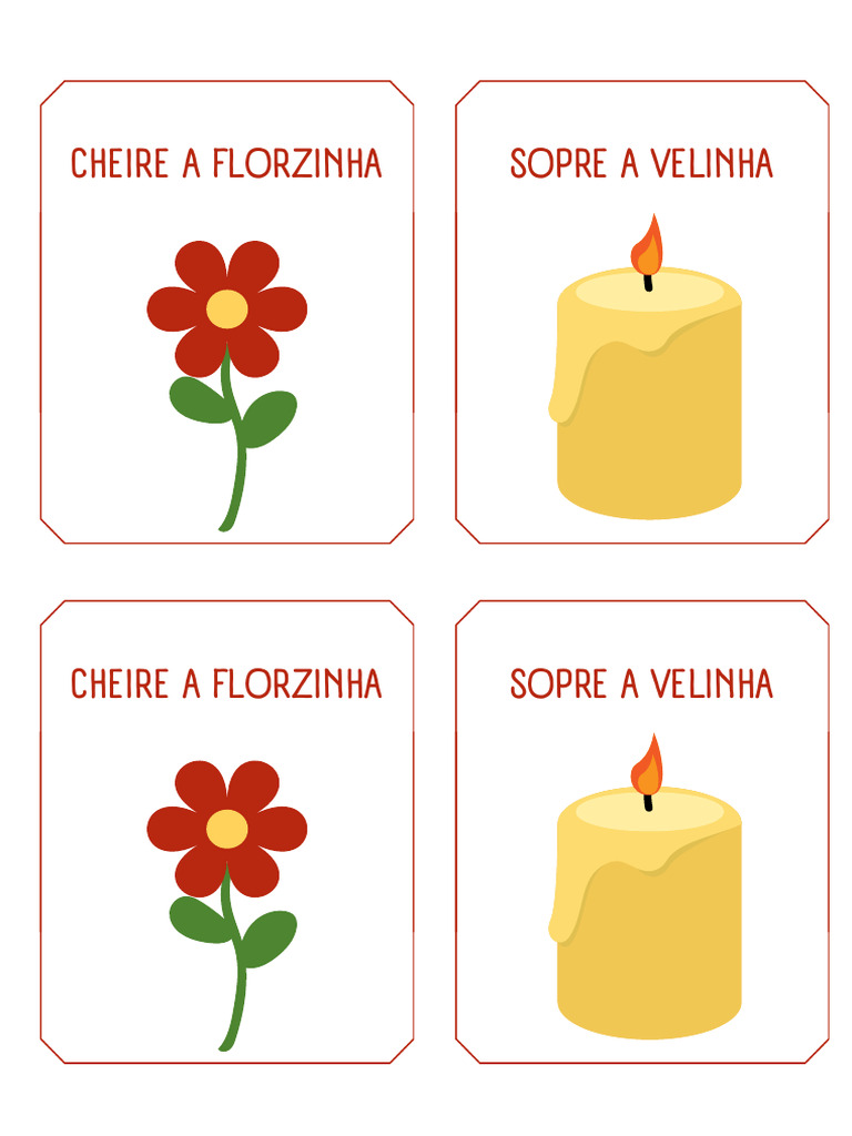 Cheire A Florzinha, Assopre A Velinha | PDF
