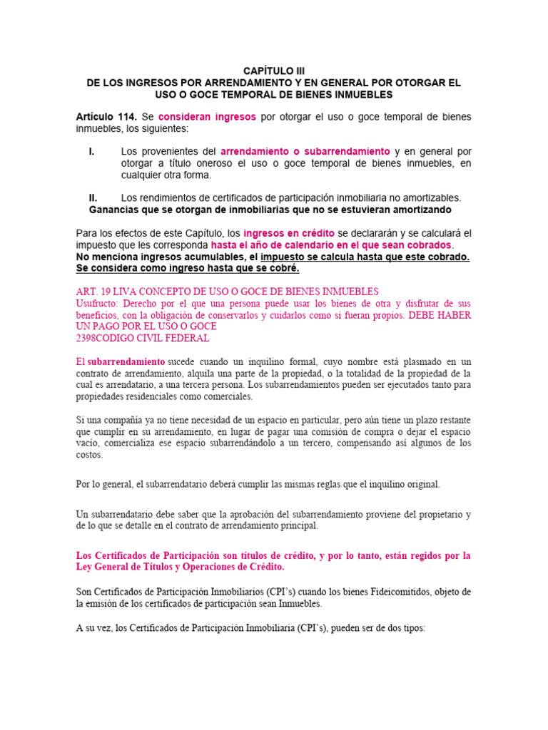 Art 114-116 | PDF | Interés | Impuestos