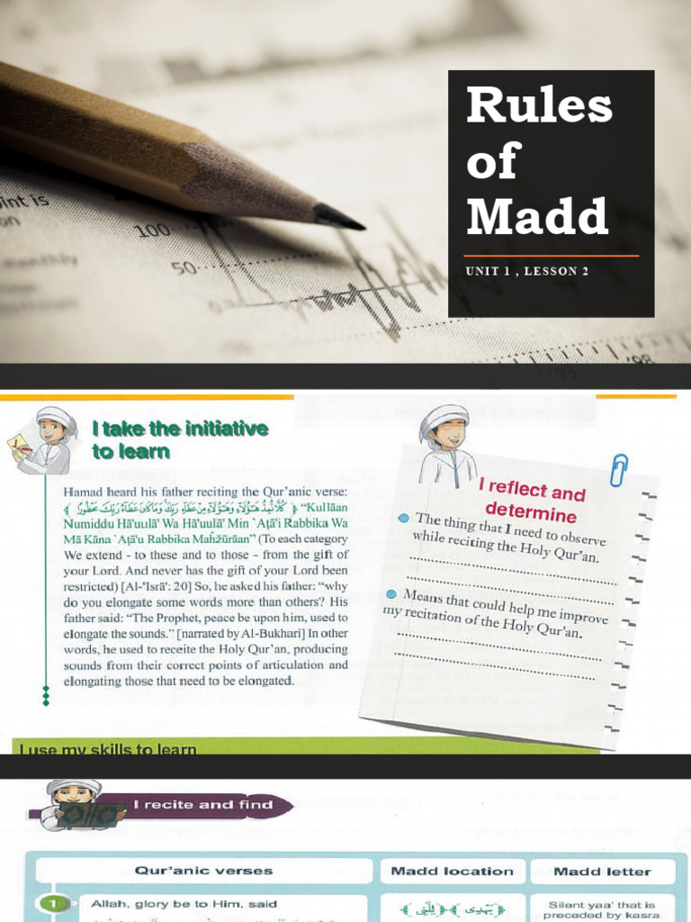 nasira_gr-8-answer-key-lesson-2-rules-of-madd | PDF | Collation | Graphemes