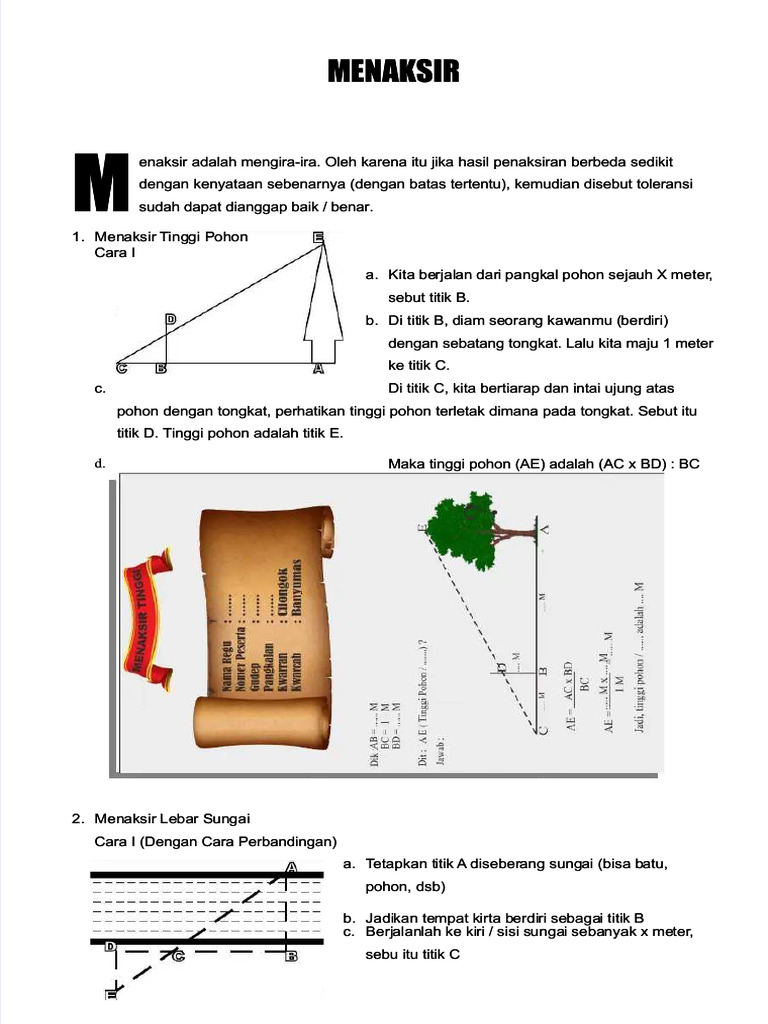 Materi Pramuka Menaksir | PDF