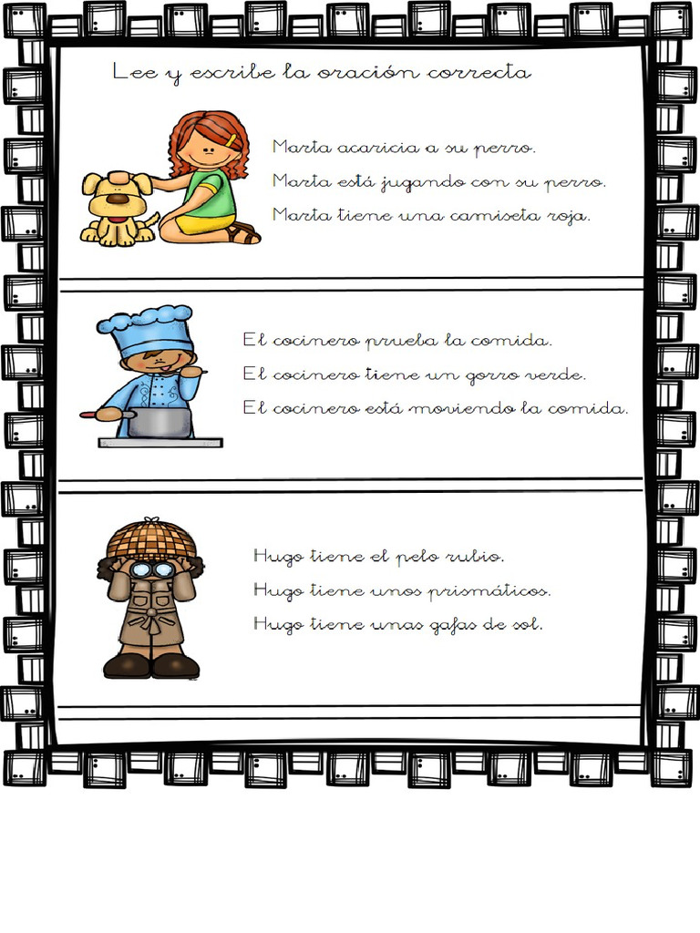 Comprensión-Lectora-De-Oraciones-Sencillas-3.jpg 720×1040 Píxeles | PDF