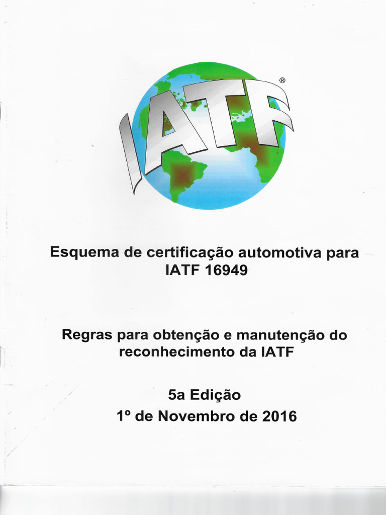 Regras IATF 5 Edição | PDF