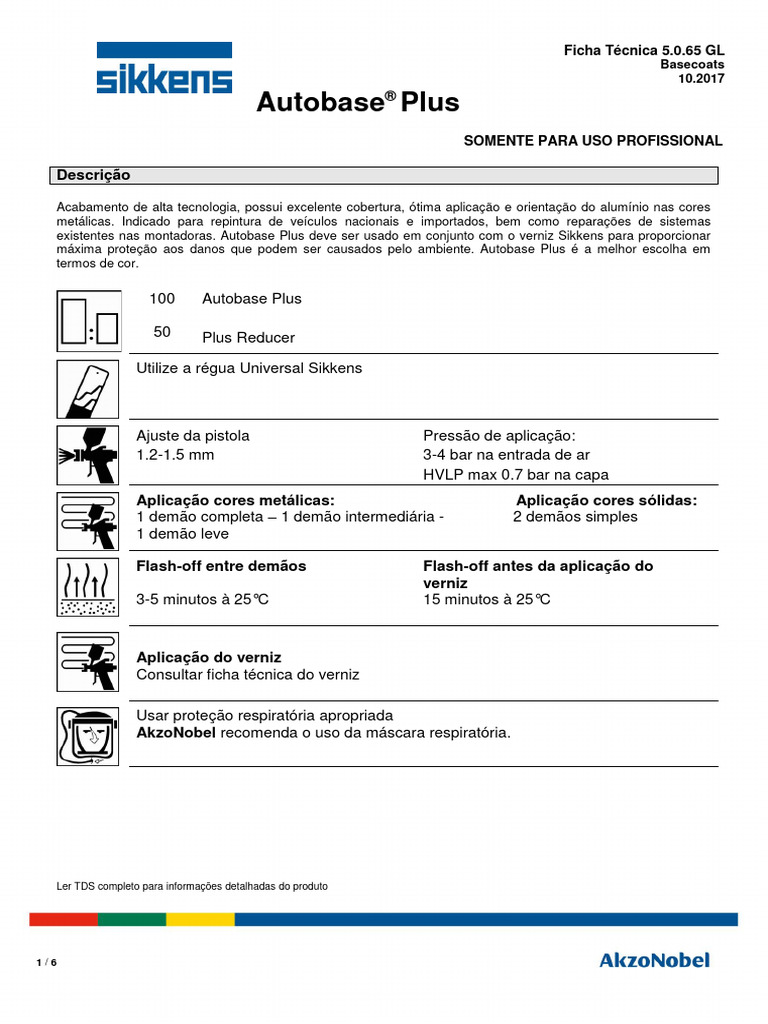 Sikkens TDS Autobase Plus Port PDF | PDF