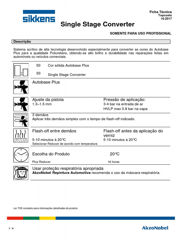 Sikkens TDS Single Stage Converter Port PDF | PDF